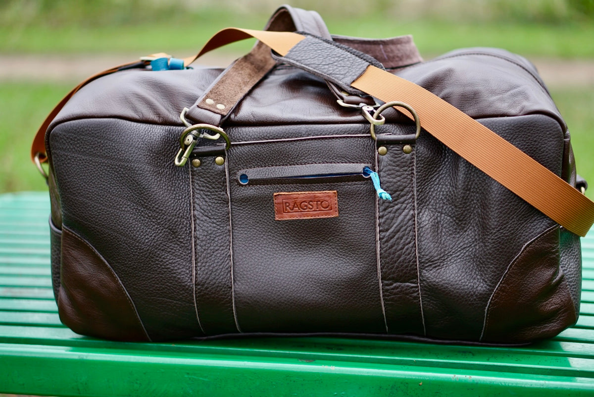 Leather Holdall - large – Ragsto Bags