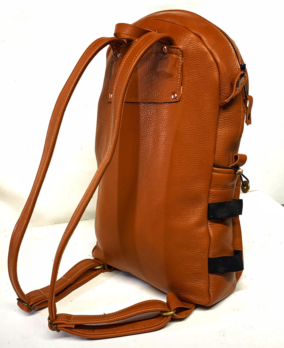 Handmade Tan Leather Backpack – Ragsto Bags